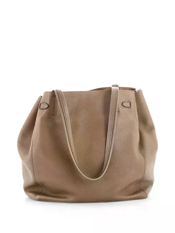 Celine Phantom Tie Cabas Leather Medium Tote Bag - Neutrals