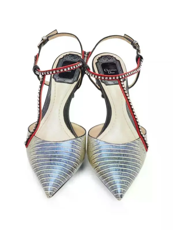 Dior Crystal-embellished Heeled Pumps