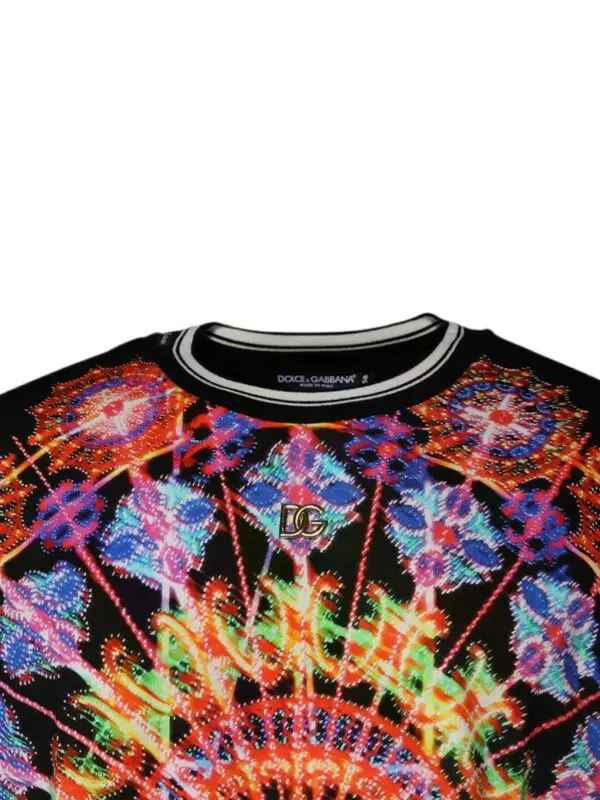 Dolce & Gabbana Mandala-print Cotton T-shirt