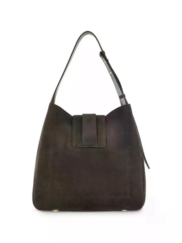 Hogan Dark Suede Shoulder Bag - Brown