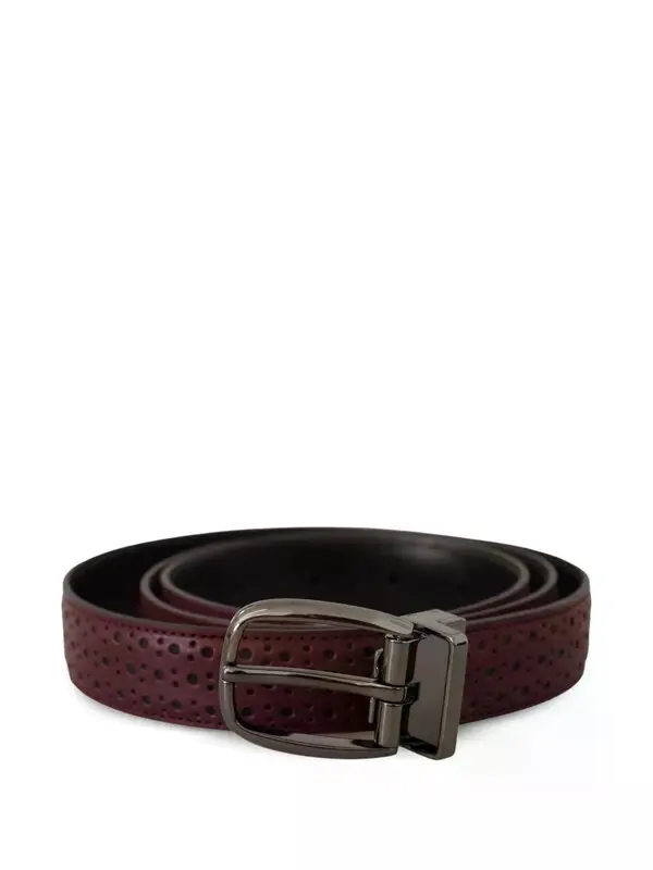 Dolce & Gabbana Perforated Leather Belt