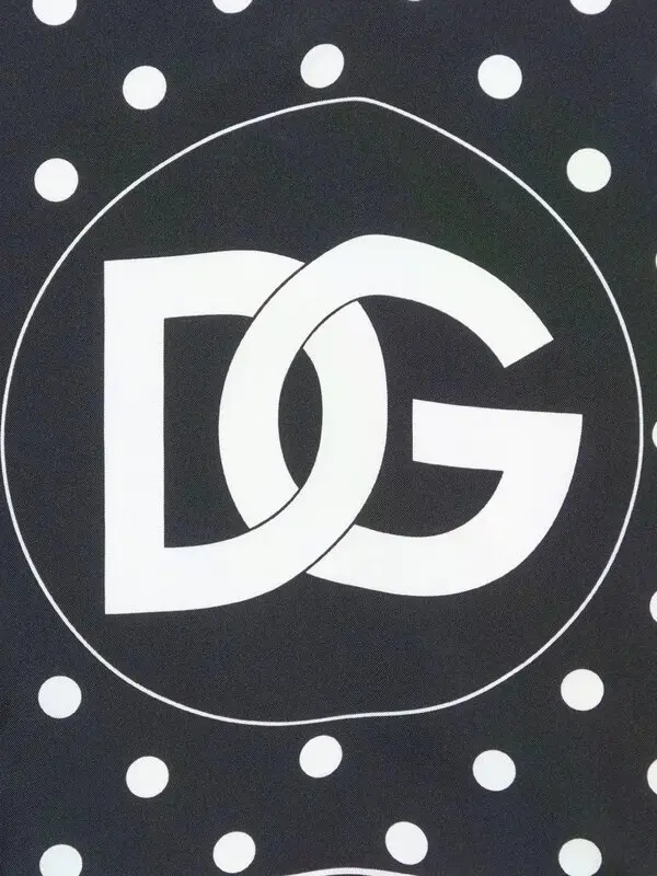 Dolce & Gabbana Dg-logo Scarf - Black