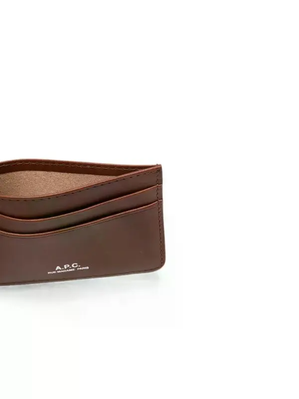 A.p.c. Logo-print Leather Cardholder