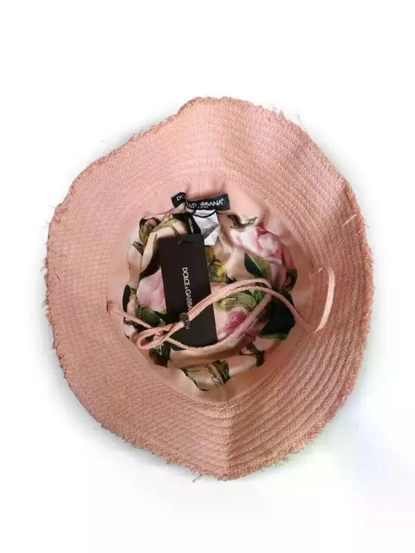 Dolce & Gabbana Frayed Brim Bucket Hat
