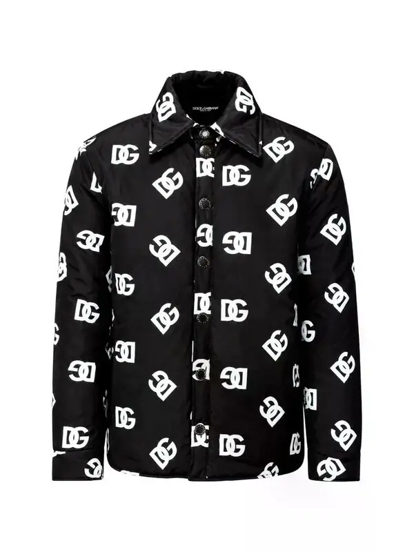 Dolce & Gabbana Monogram Print Padded Jacket