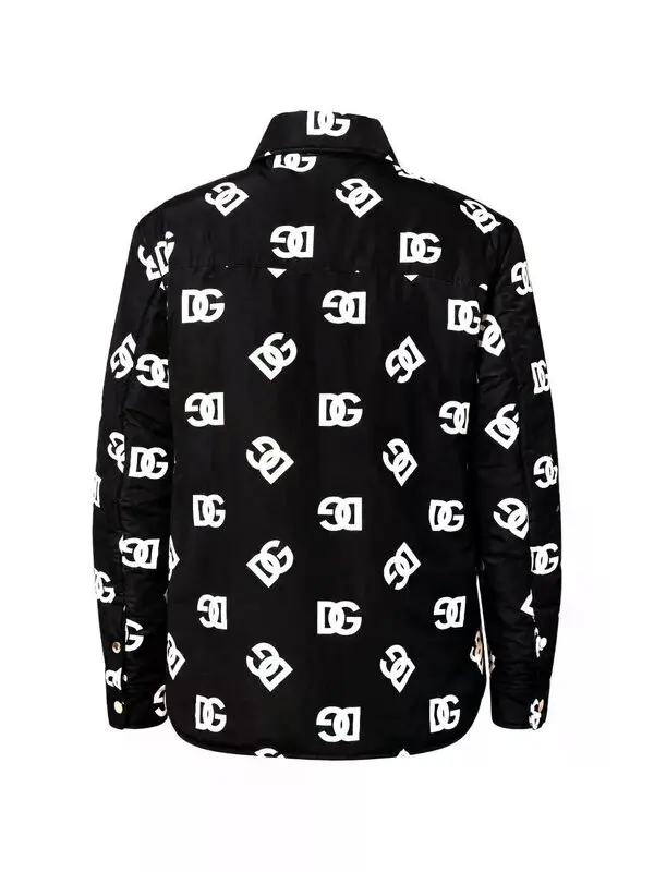 Dolce & Gabbana Monogram Print Padded Jacket