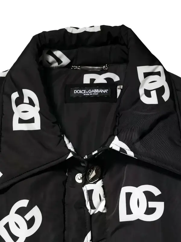 Dolce & Gabbana Monogram Print Padded Jacket