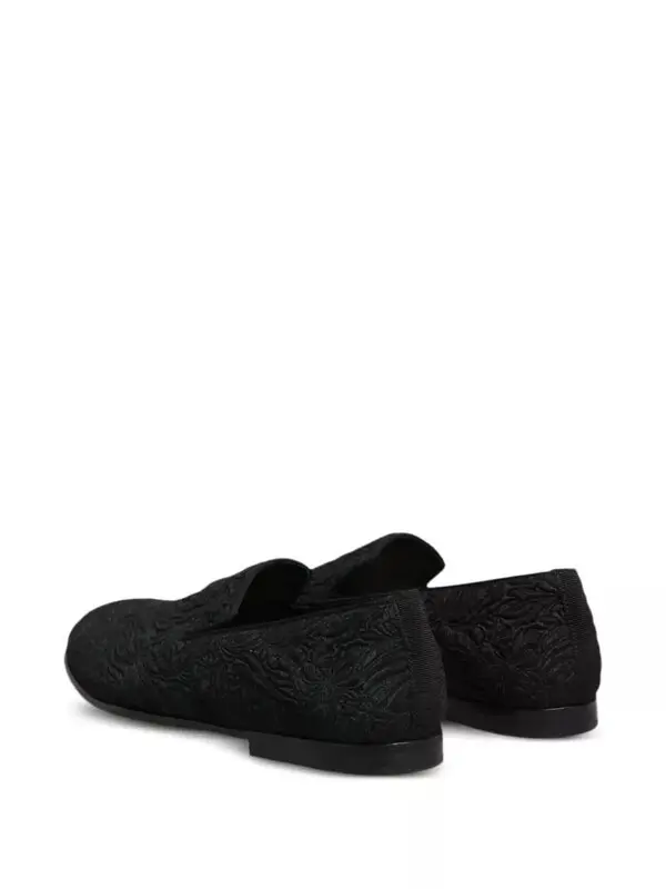 Dolce & Gabbana Floral Jacquard Loafers