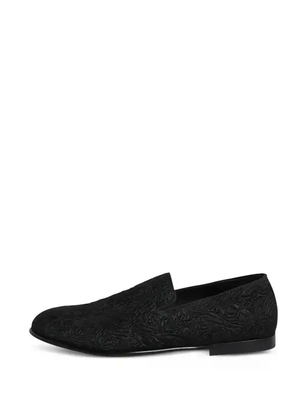 Dolce & Gabbana Floral Jacquard Loafers