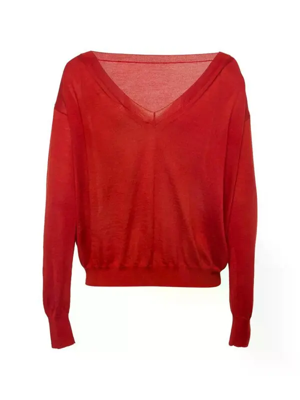Valentino Garavani Vlogo Fine Knit Boat Neck Sweater