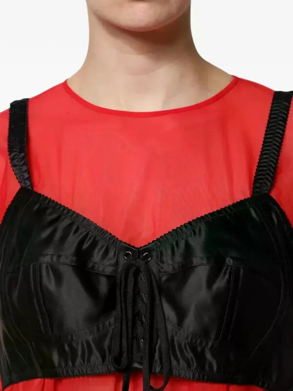 Dolce & Gabbana Layered Bustier-detail Top