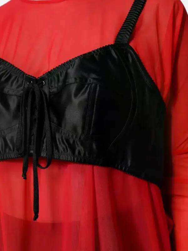 Dolce & Gabbana Layered Bustier-detail Top