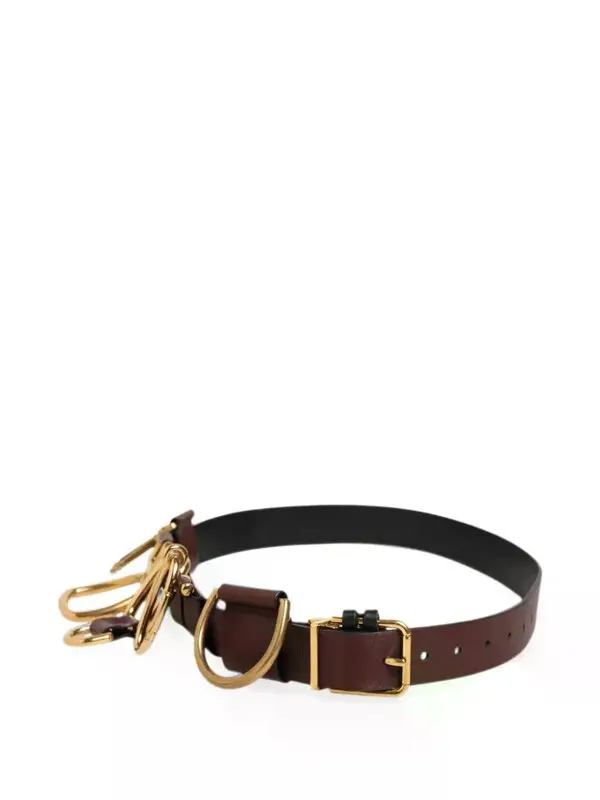 Dolce & Gabbana Leather Belt With Gold-tone Hardware