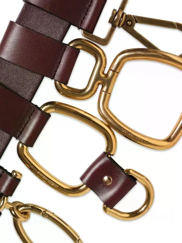Dolce & Gabbana Leather Belt With Gold-tone Hardware