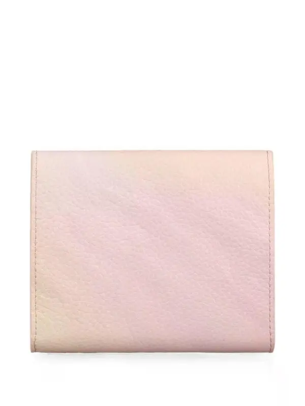 Miu Miu Logo-plaque Pebbled Leather Wallet