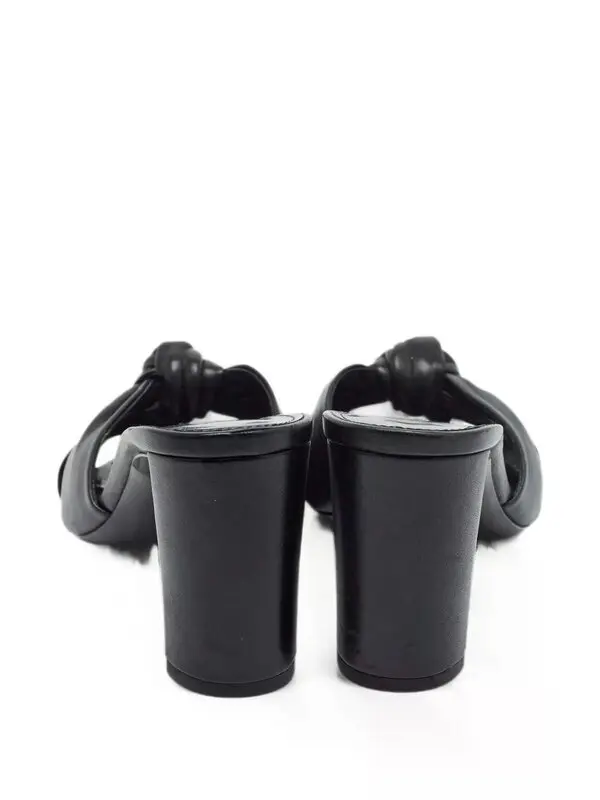 Saint Laurent Bianca Leather Heeled Sandals