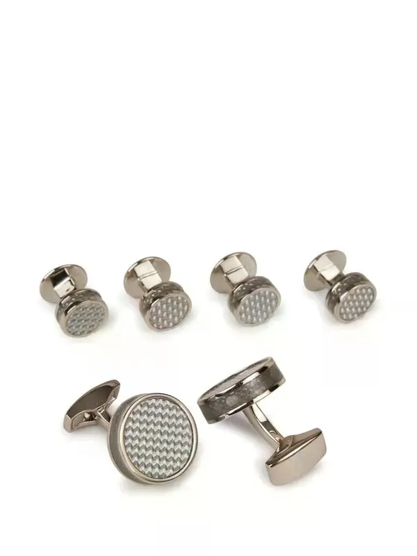 Tateossian Disc Cufflinks - Silver
