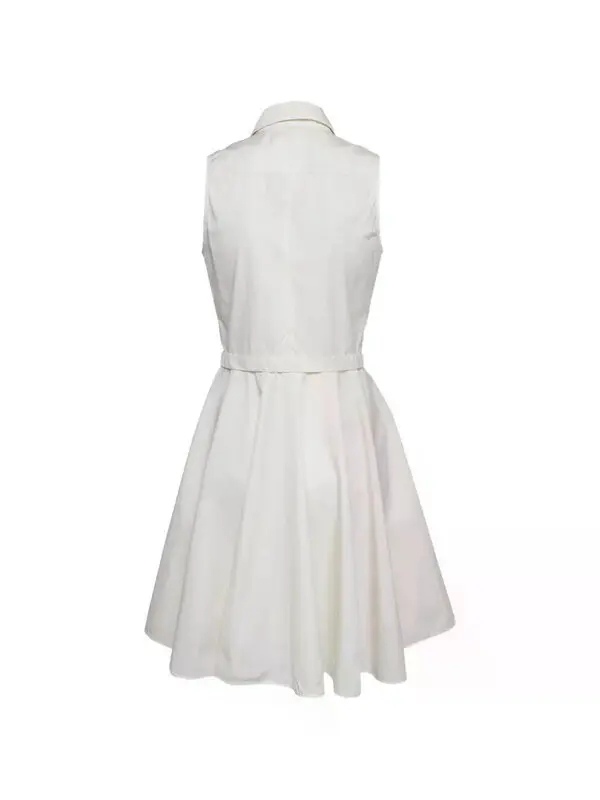 LOUIS VUITTON Sleeveless Bow-belt Mini Dress