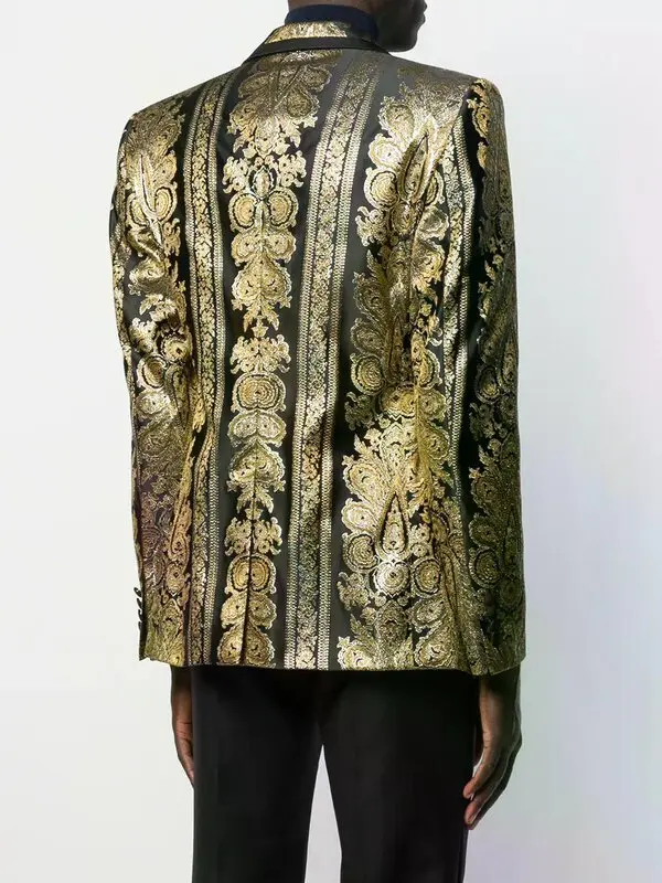 Dolce & Gabbana Jacquard Casino Tuxedo Jacket
