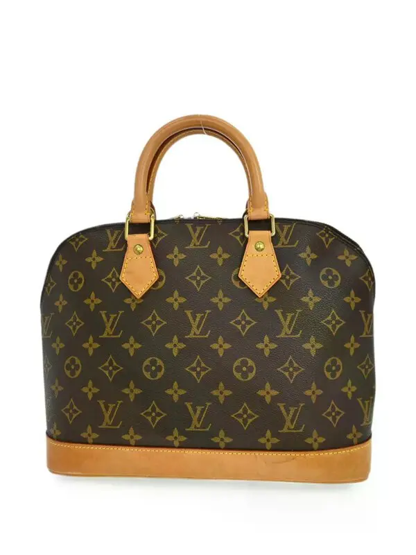 LOUIS VUITTON Monogram Alma Tote Bag - Brown