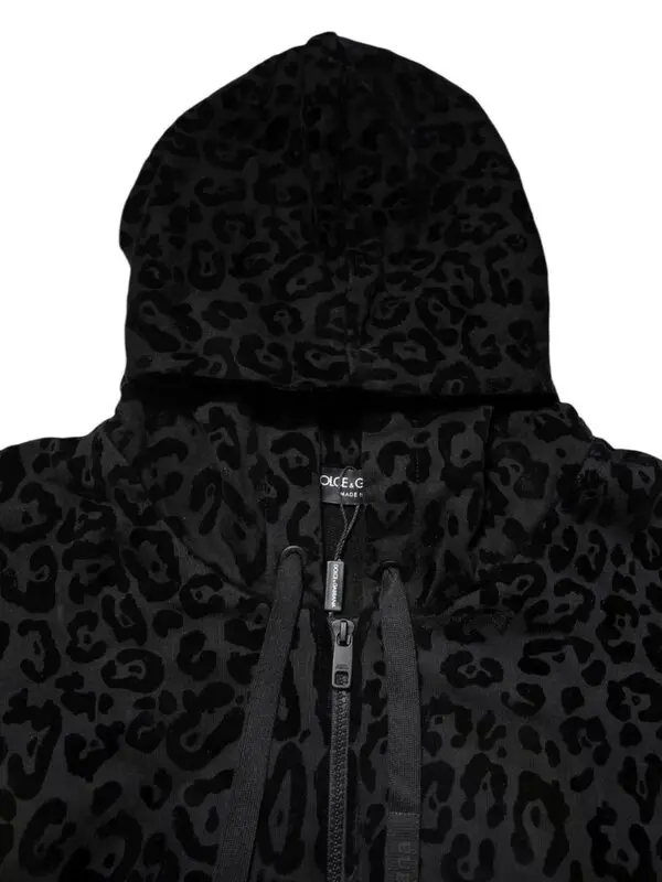 Dolce & Gabbana Leopard-print Zip-up Hoodie