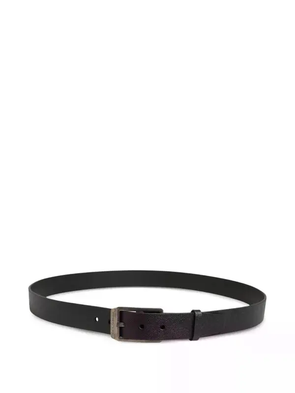 Dolce & Gabbana Leather Logo Buckle Belt
