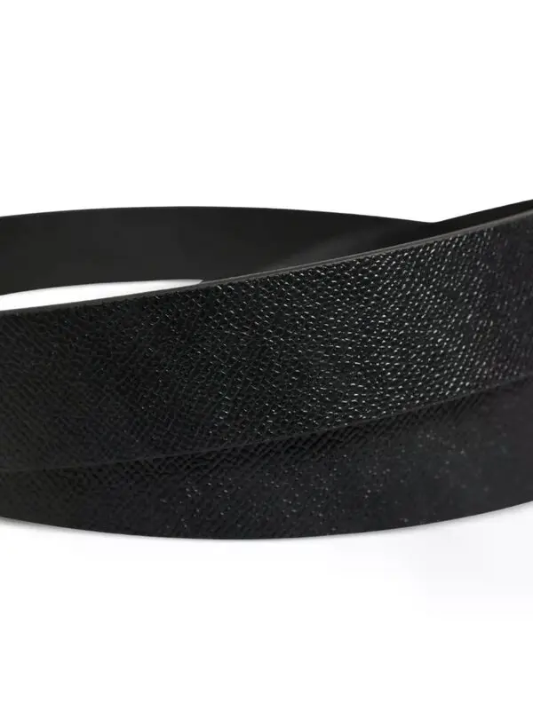 Dolce & Gabbana Leather Logo Buckle Belt