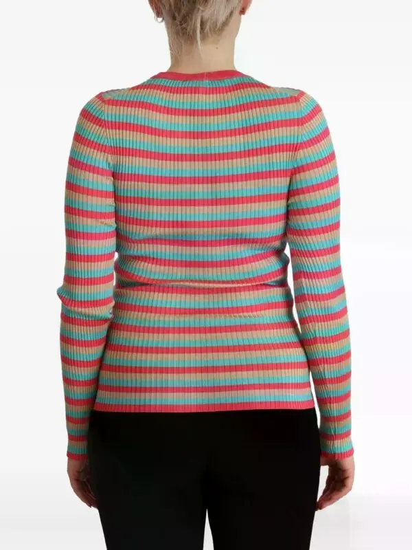 Dolce & Gabbana Ribbed Knit Striped Sweater