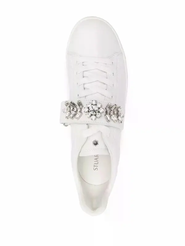 STUART WEITZMAN Embellished Low-top Sneakers