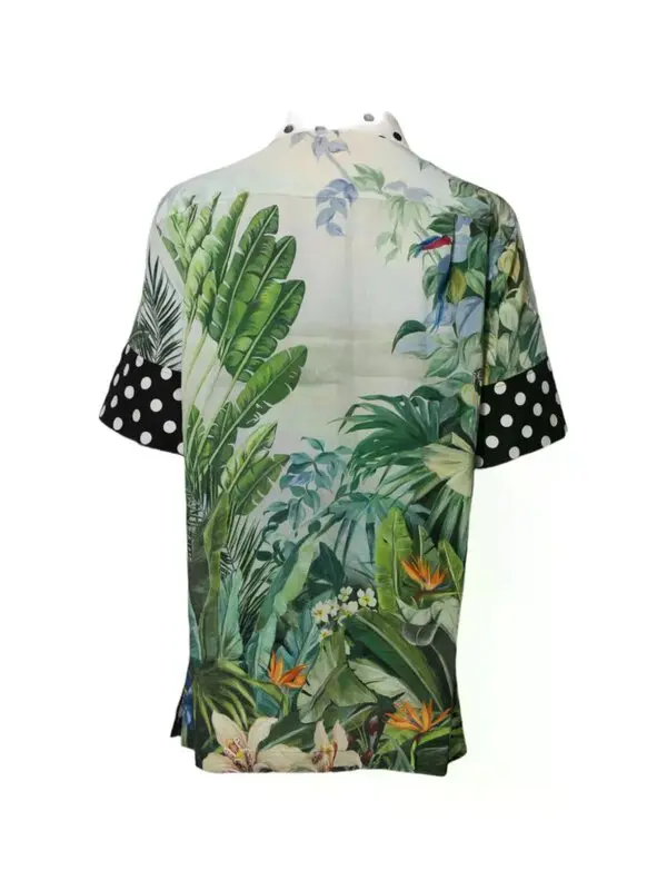 Dolce & Gabbana Floral Print Silk Shirt