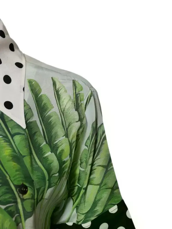 Dolce & Gabbana Floral Print Silk Shirt