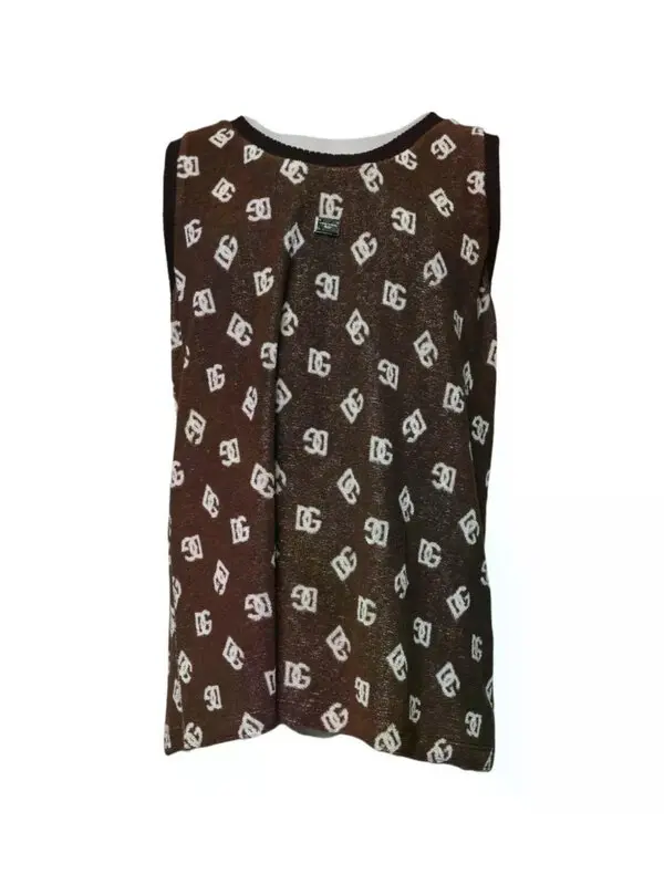 Dolce & Gabbana Monogram Logo Plaque Vest