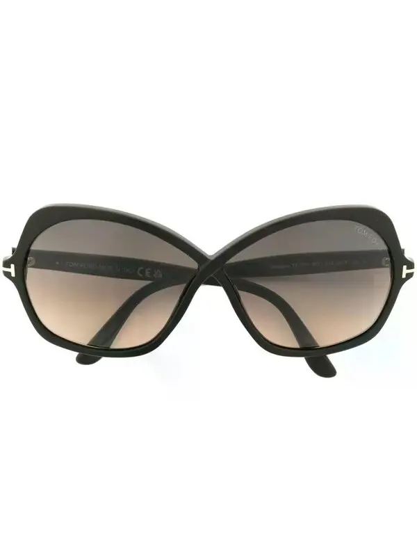 TOM FORD Rosemin Butterfly Oversize-frame Sunglasses - Black
