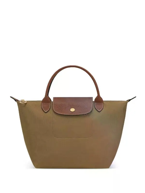 Longchamp Le Pliage Leather-trim Tote Bag - Green