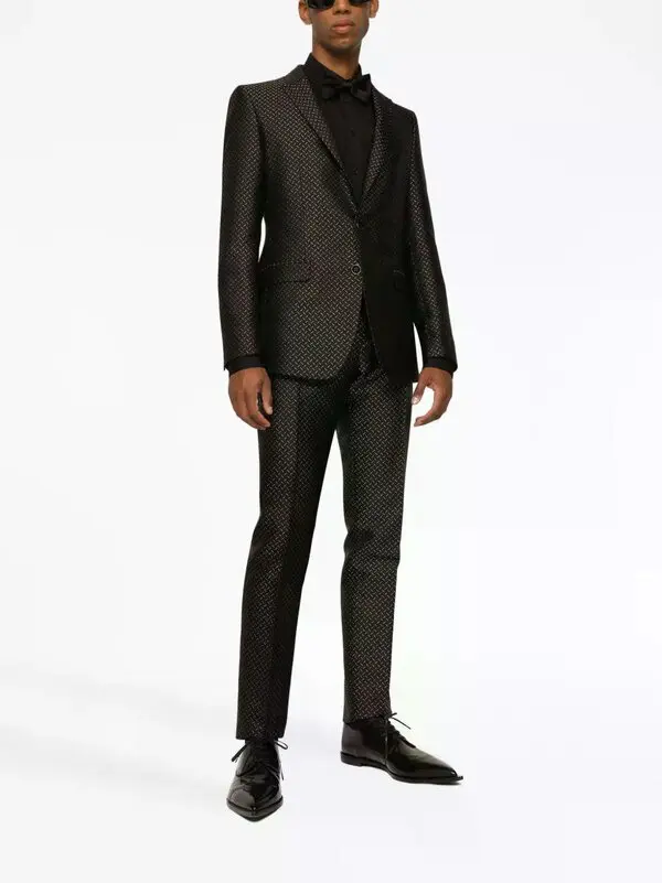 Dolce & Gabbana Martini-fit Jacquard Single-breasted Suit