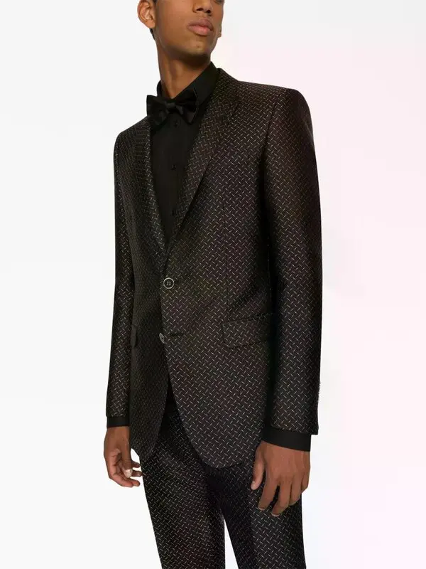 Dolce & Gabbana Martini-fit Jacquard Single-breasted Suit