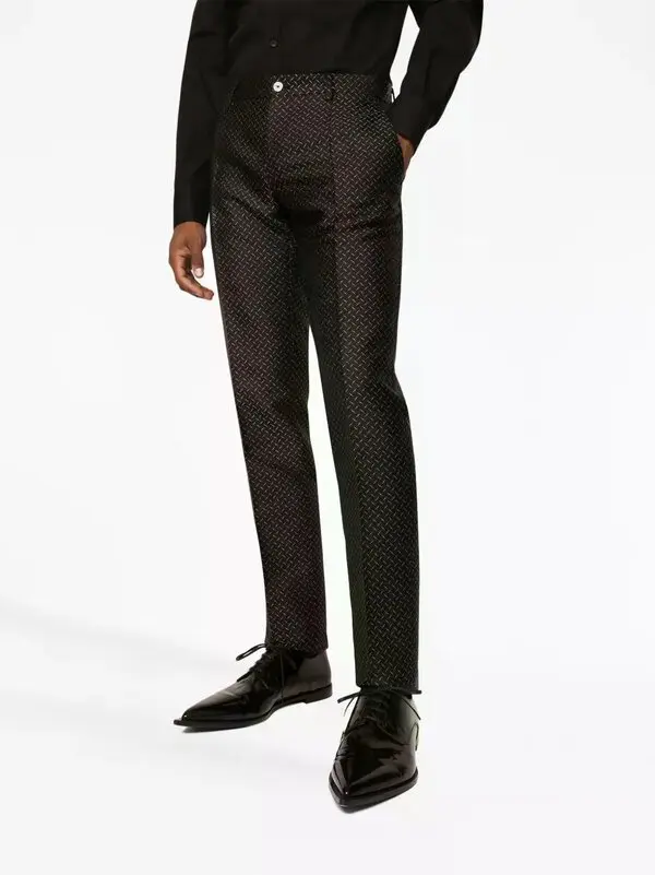 Dolce & Gabbana Martini-fit Jacquard Single-breasted Suit