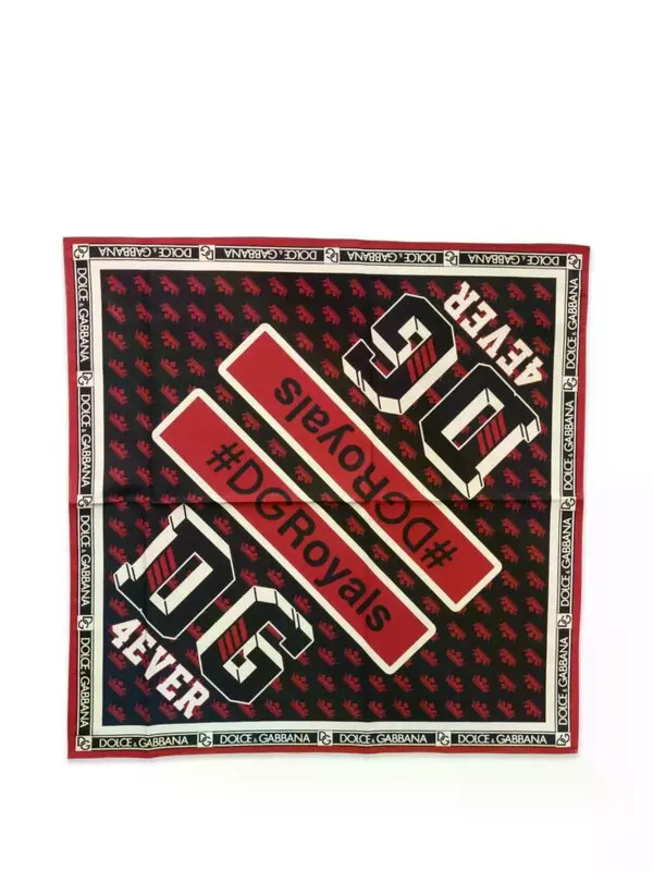 Dolce & Gabbana Dgroyals Logo-print Scarf
