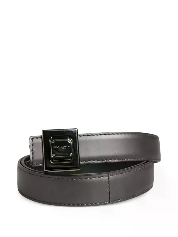 Dolce & Gabbana Square-buckle Leather Belt