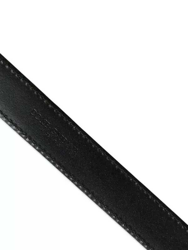 Dolce & Gabbana Square-buckle Leather Belt
