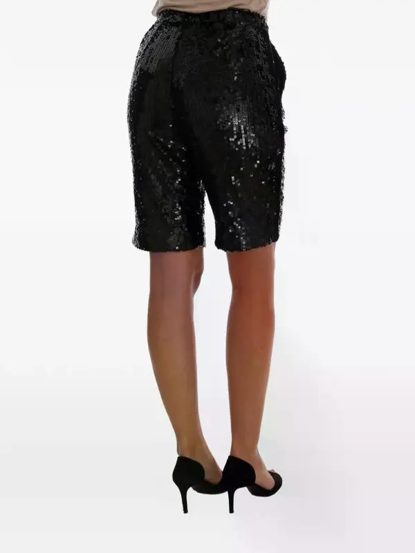 Dolce & Gabbana Sequin Embellished Knee-length Tailored Shorts