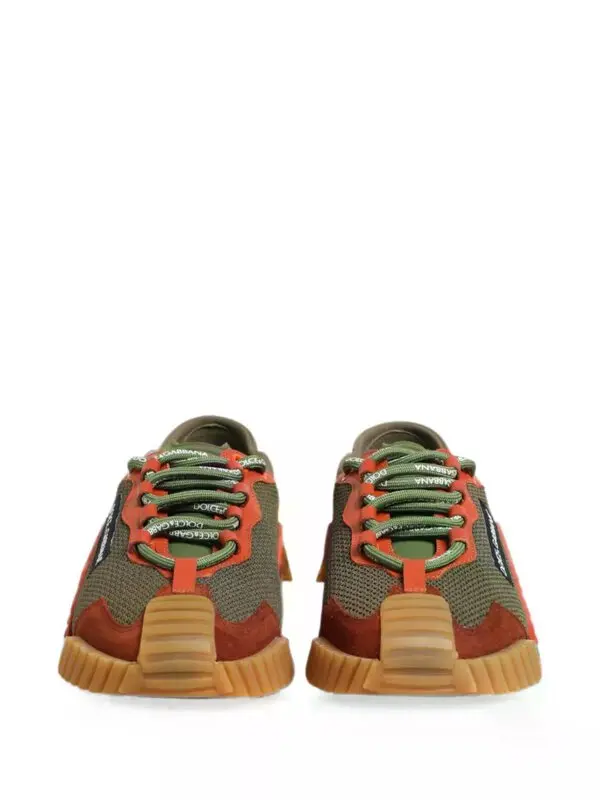 Dolce & Gabbana Low-top Sneakers With Mesh And Suede Accents