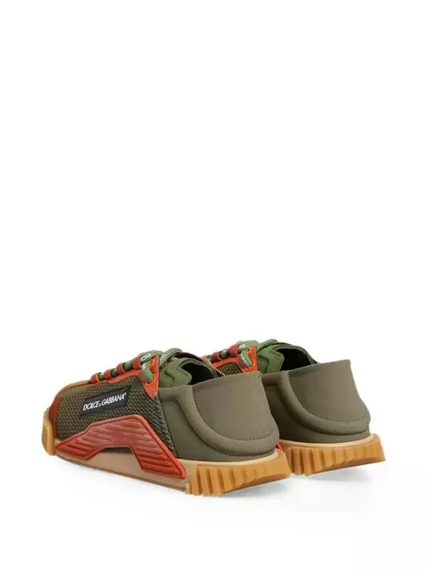 Dolce & Gabbana Low-top Sneakers With Mesh And Suede Accents