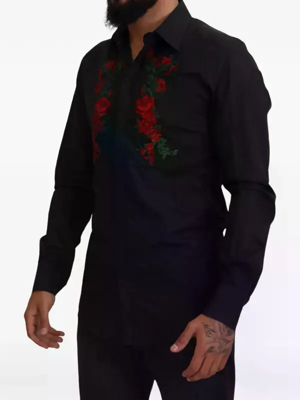 Dolce & Gabbana Floral-embroidered Shirt