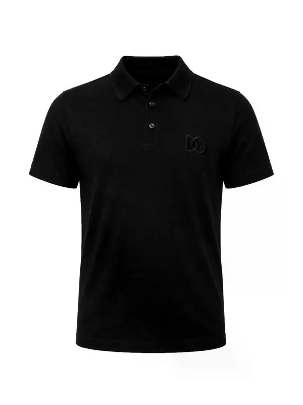 Dolce & Gabbana Dg Logo Piqué Polo Shirt