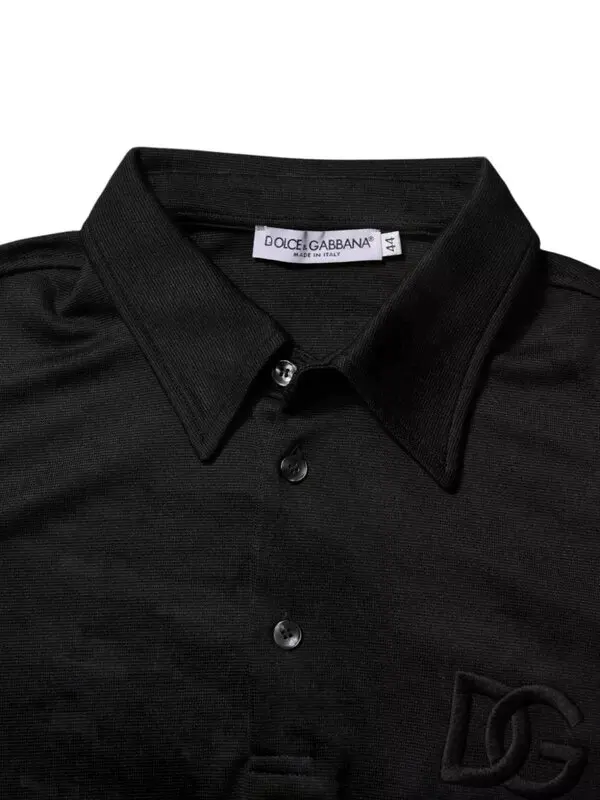 Dolce & Gabbana Dg Logo Piqué Polo Shirt