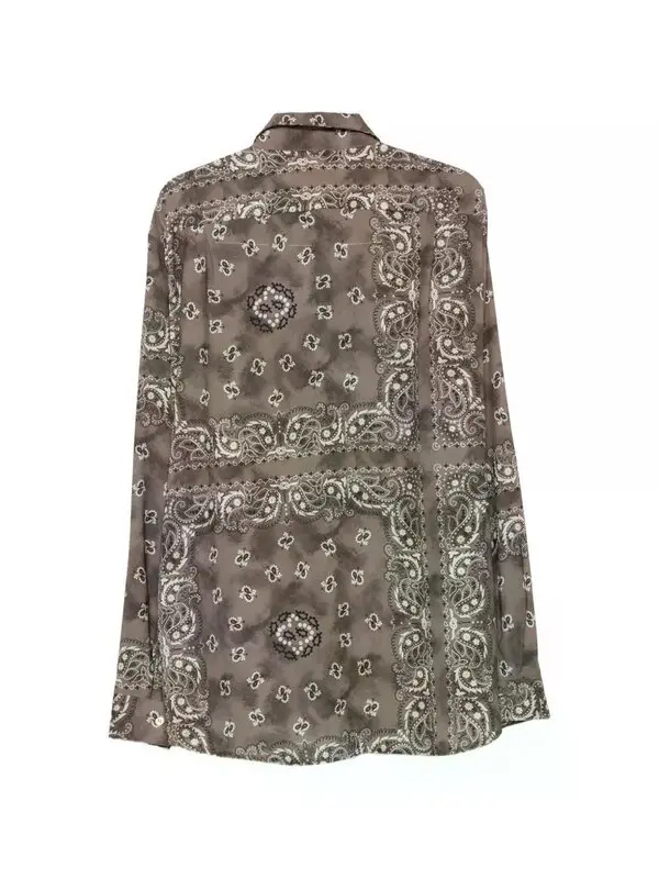 YES LONDON Paisley-pattern Long-sleeves Shirt