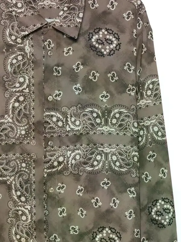 YES LONDON Paisley-pattern Long-sleeves Shirt