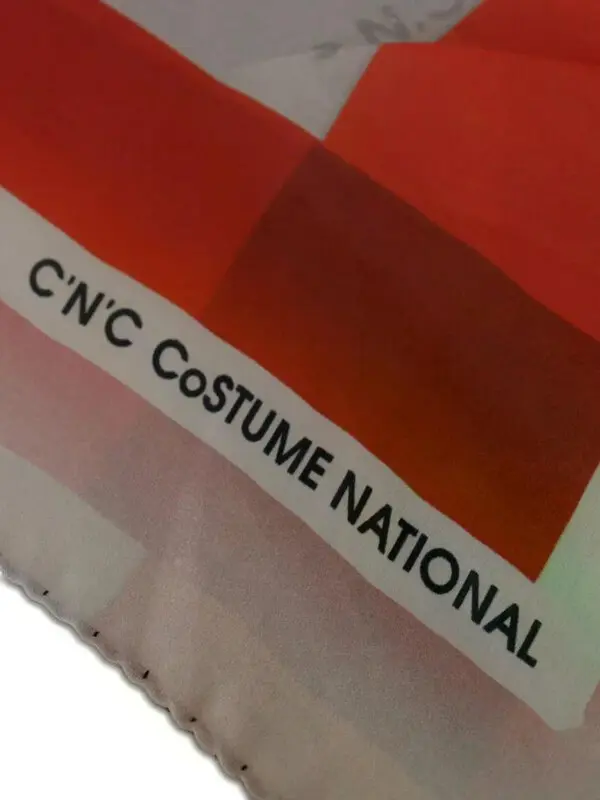 Costume National Geometric-pattern Silk Scarf