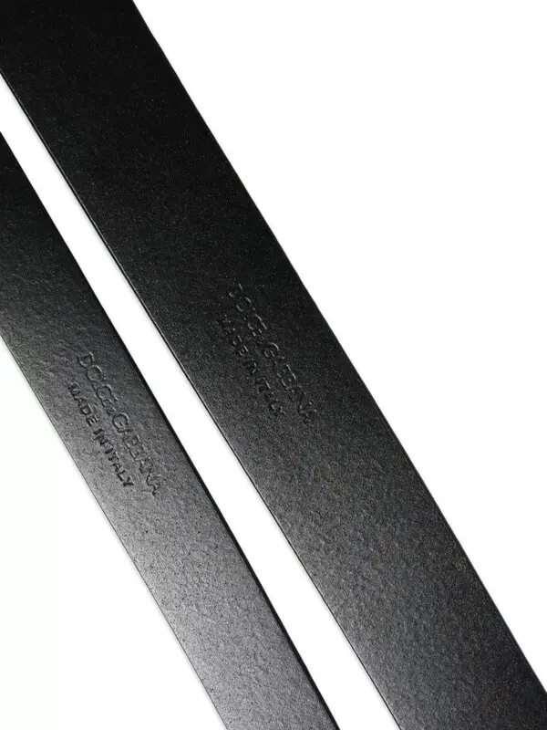 Dolce & Gabbana Double Strap Leather Belt